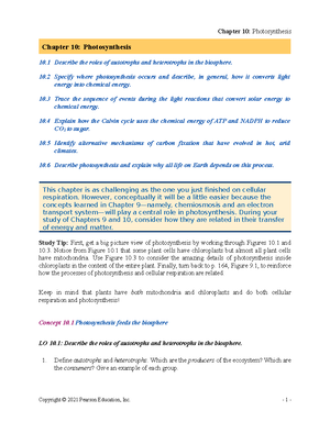 Bio12 ARG 15 - Campbell Biology - Chapter 15: The Chromosomal Basis of ...