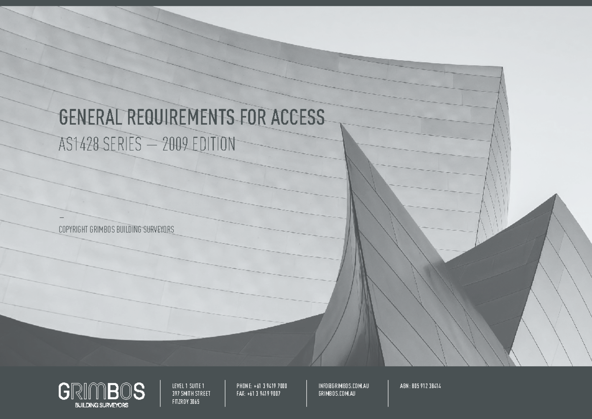 AS1428 Grimbos- General- Requirements-FOR- Access-AS1428-Series-2009 ...