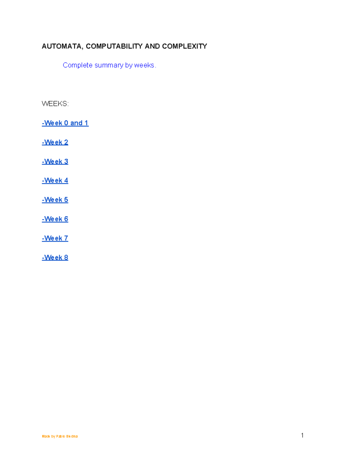 Automata, Computability and Complexity - AUTOMATA, COMPUTABILITY AND COMPLEXITY Complete summary ...