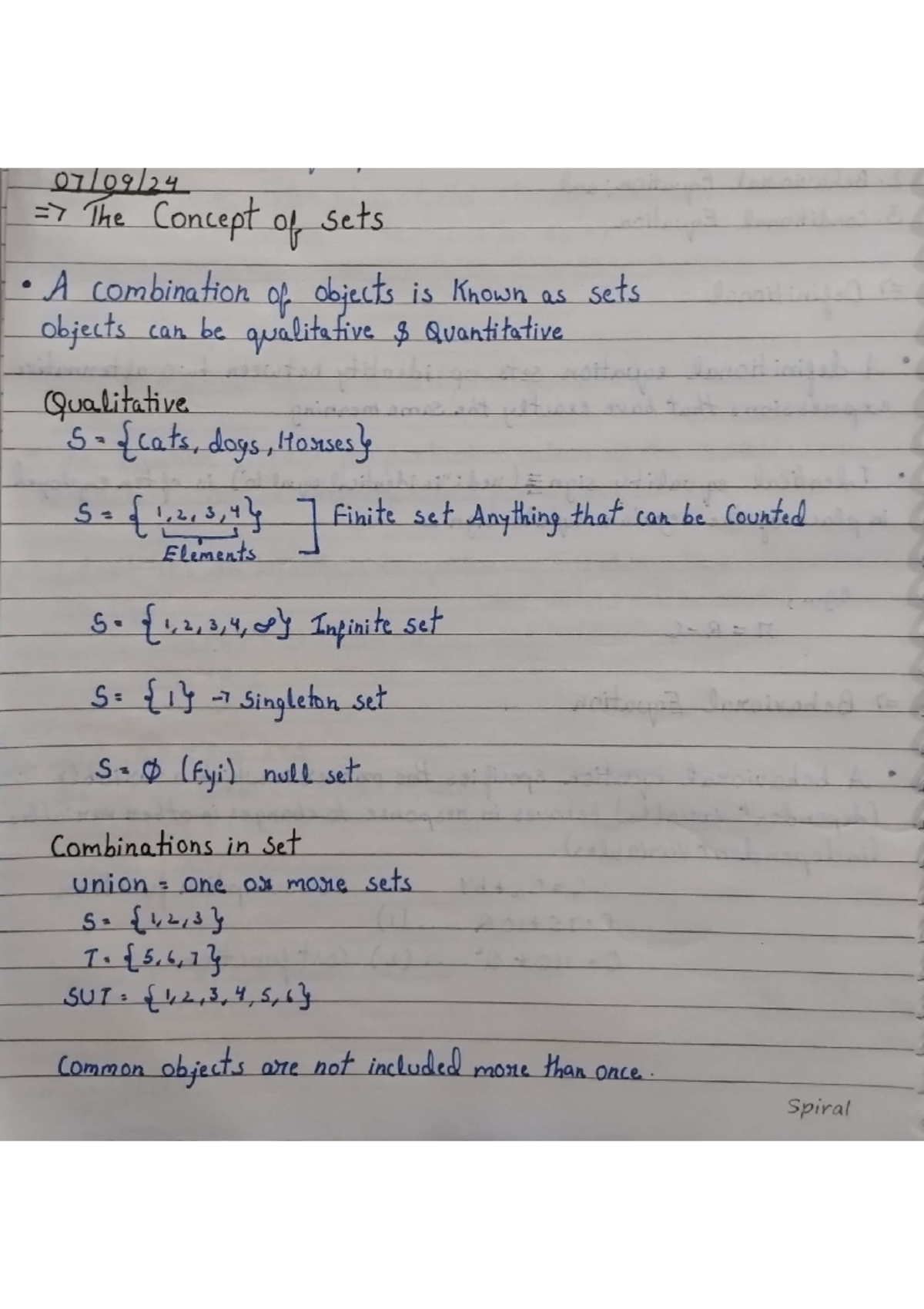 Basic Maths Class work - I write these notes on my own it's of 1st ...