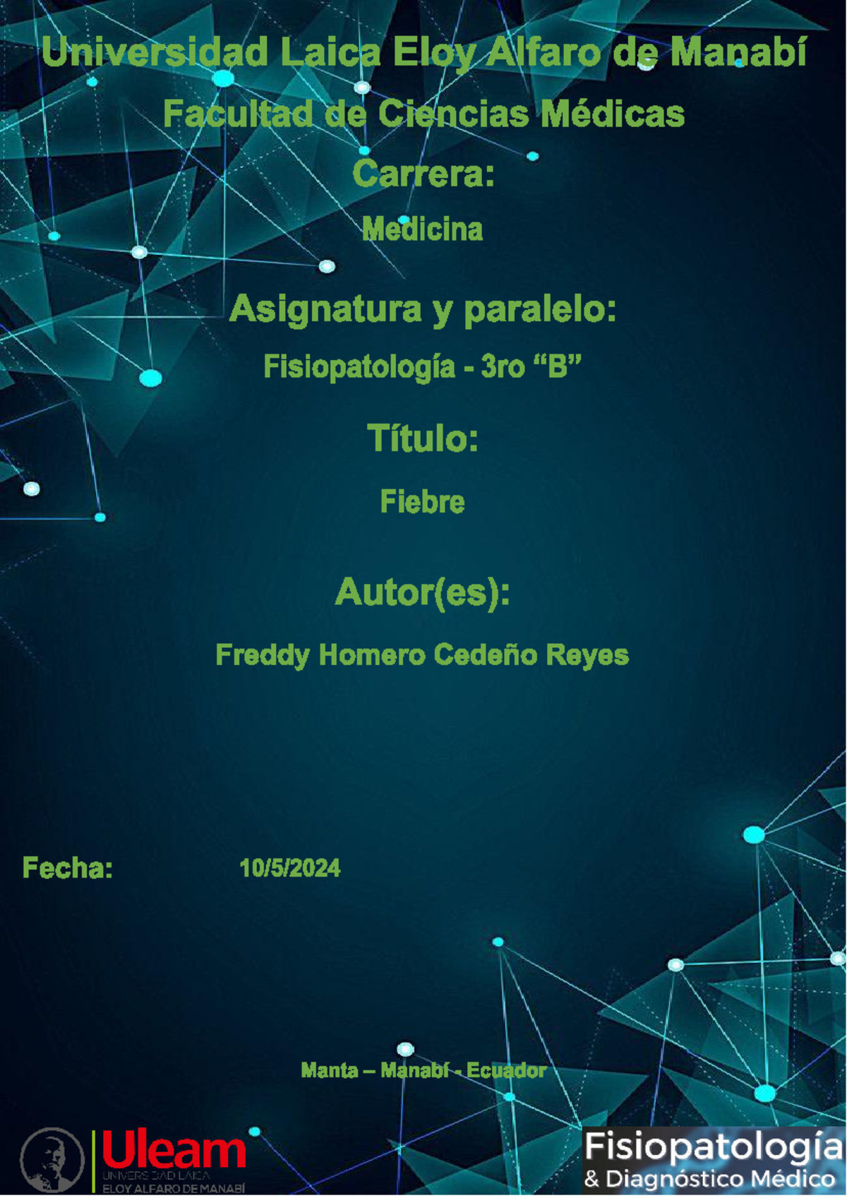 TIAF Freddy Homero Cedeño Reyes 10-05-2024 Fiebre - Economics HL - Studocu