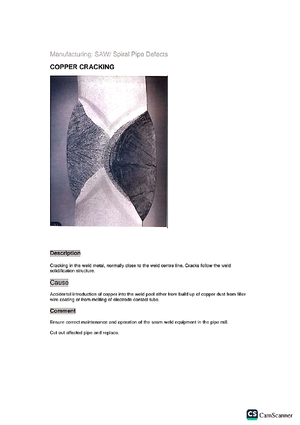 Piping 6 - Complete loss of adhesion, during storage, of the coating ...