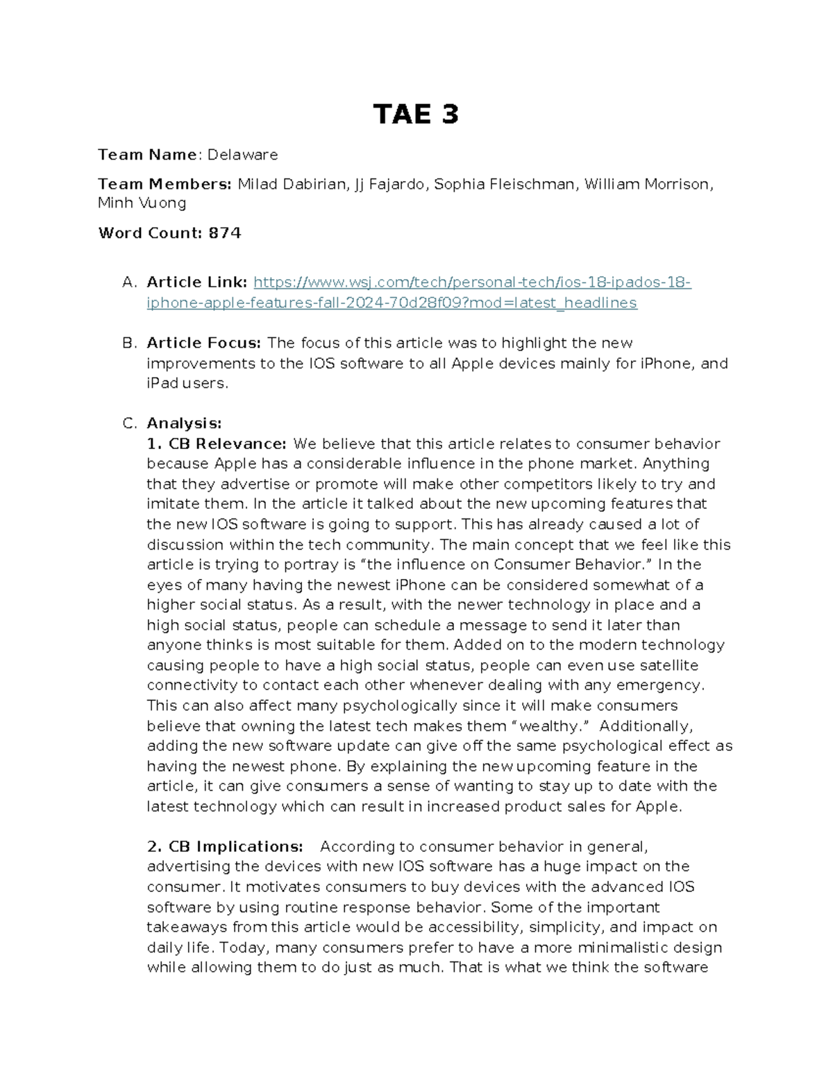 TAE 3 - I want to enhance my study skills to do well on my second ...