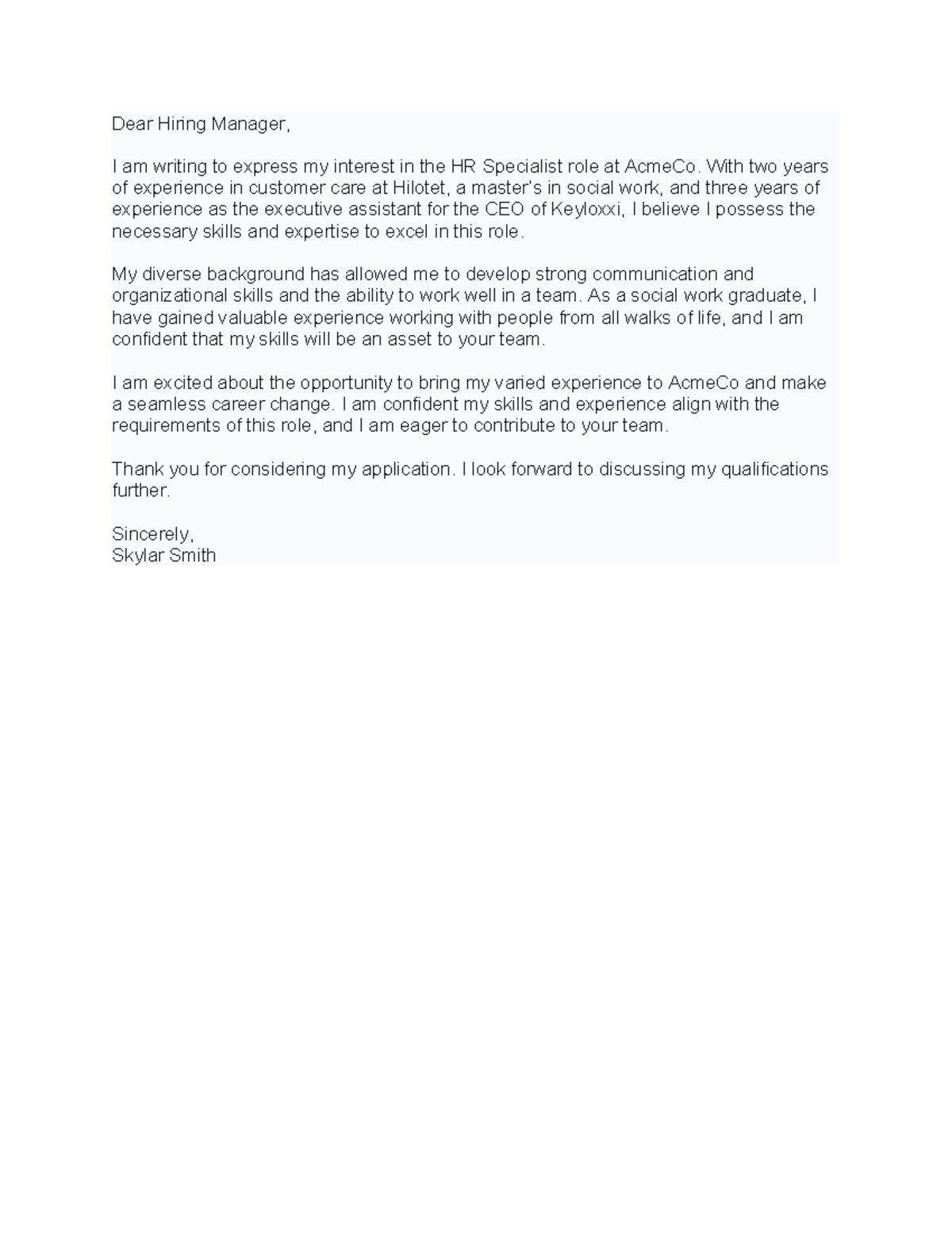 Upload - Dear Hiring Manager, I am writing to express my interest in ...