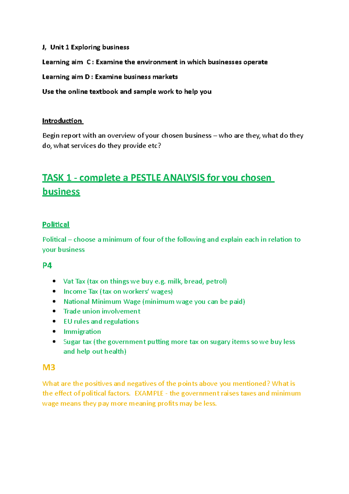 Unit 1 Structure Sheet C and D New - Copy - J, Unit 1 Exploring ...