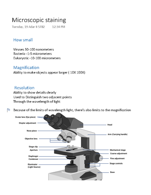 Biology lab 2 Bio 1 M2L1 Fundamentals of Microscopy edited ...
