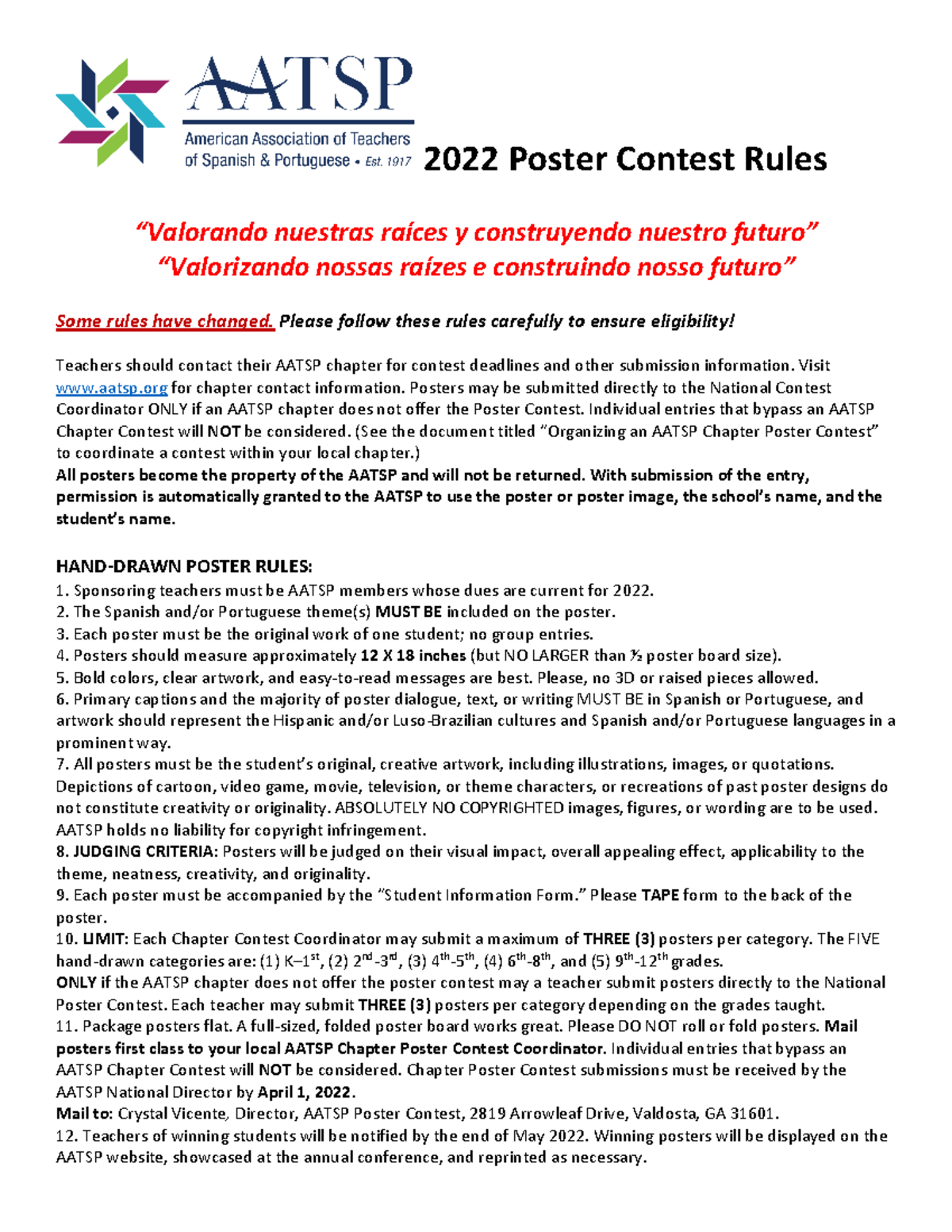2022 poster contest entry guidelines - 2022 Poster Contest Rules ...