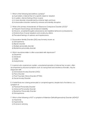 Biopsych practice quiz - Multiple Choice Questions 1. The basic building block of the nervous ...