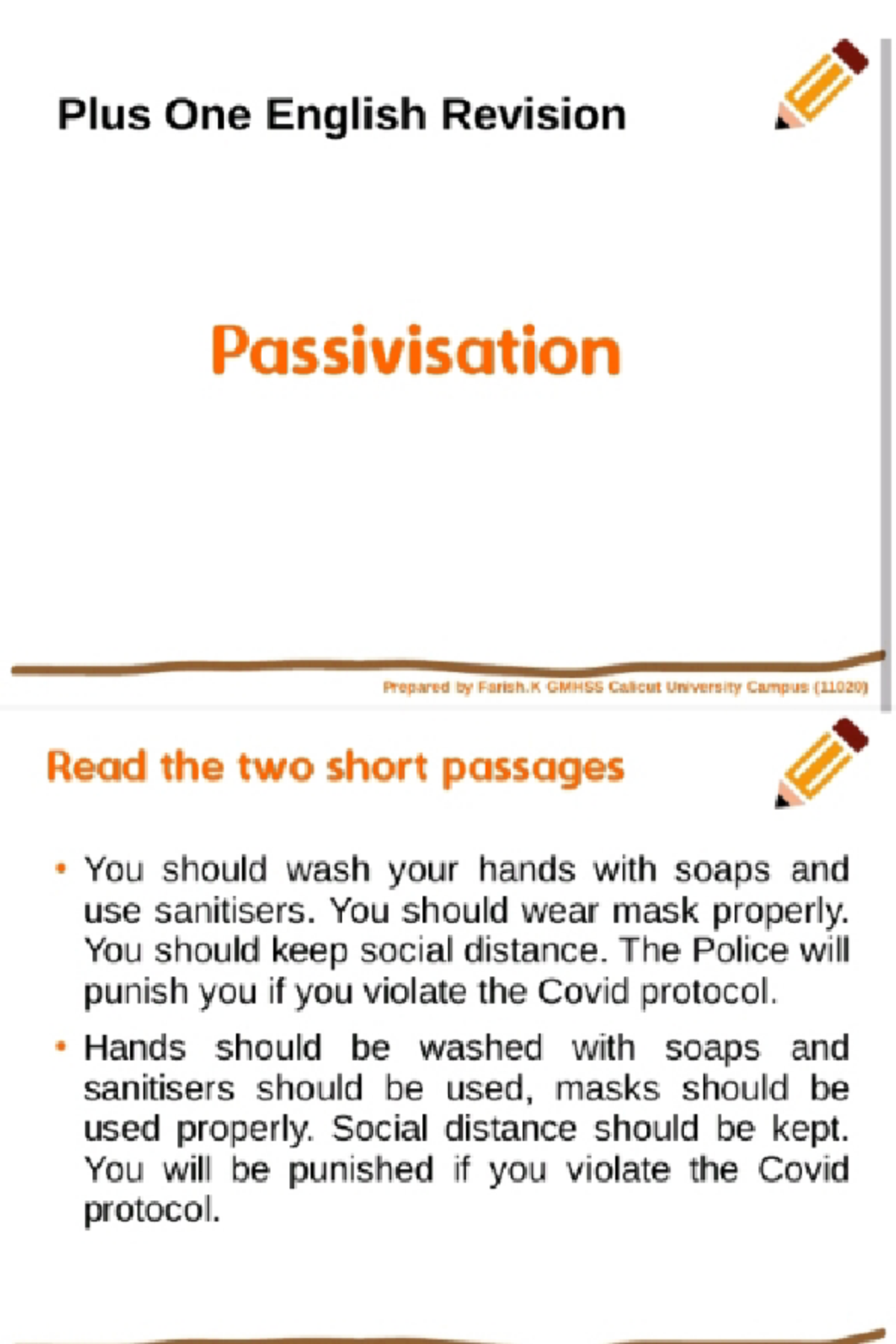 Passivation - English grammar and usage - Studocu