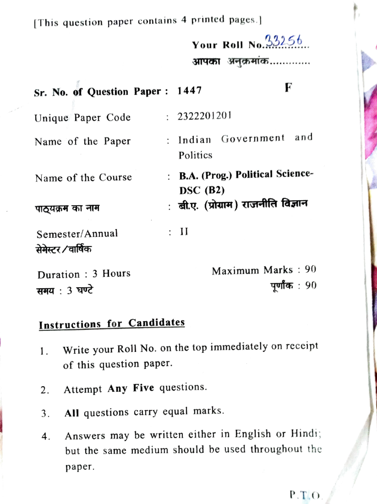 Indian government and politics semester 2 - Global Politics SL - Studocu