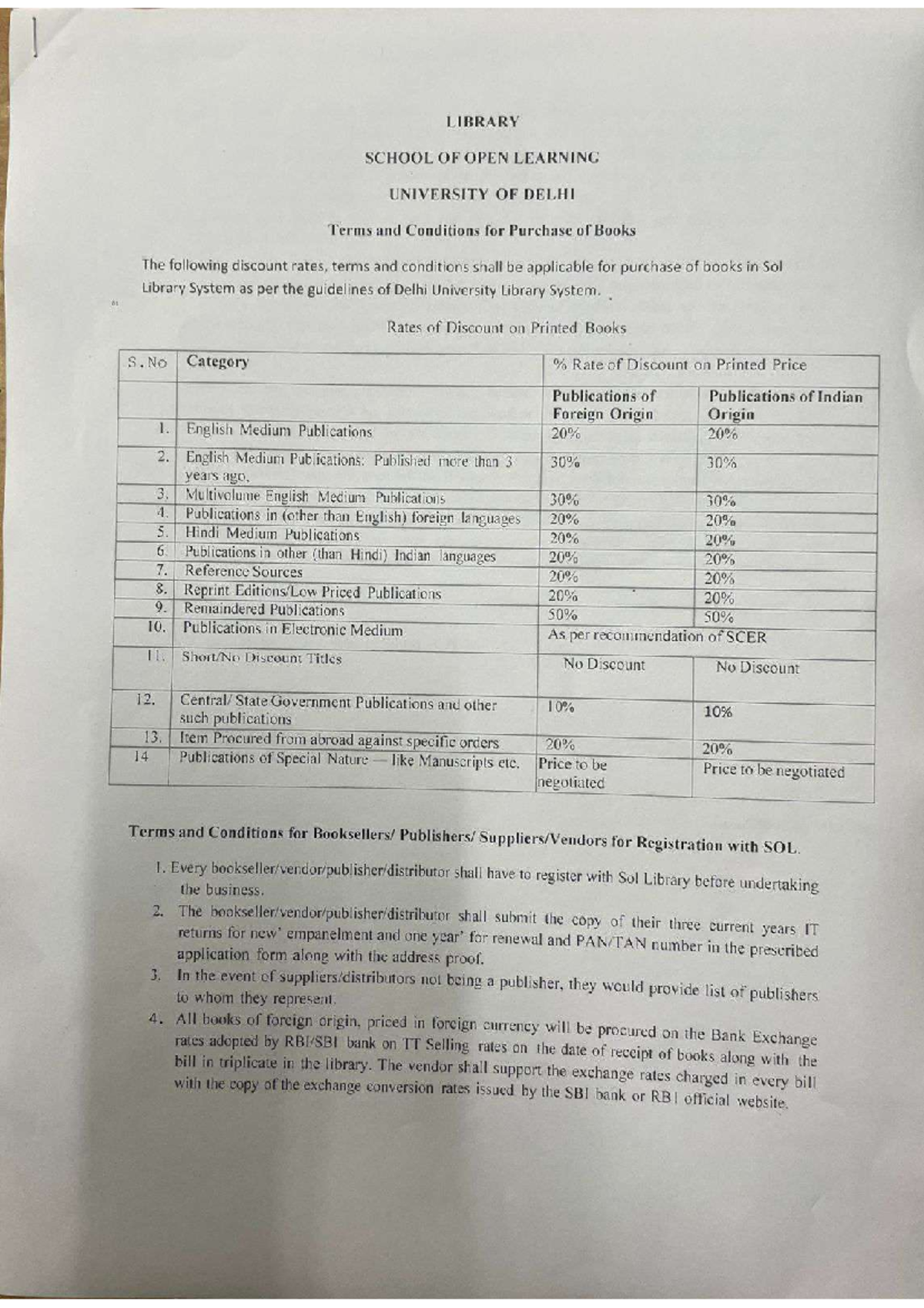 DU SOL Library Details - LIBRARY SCHOOL OF OPEN LEARNING UNIVERSITY OF ...