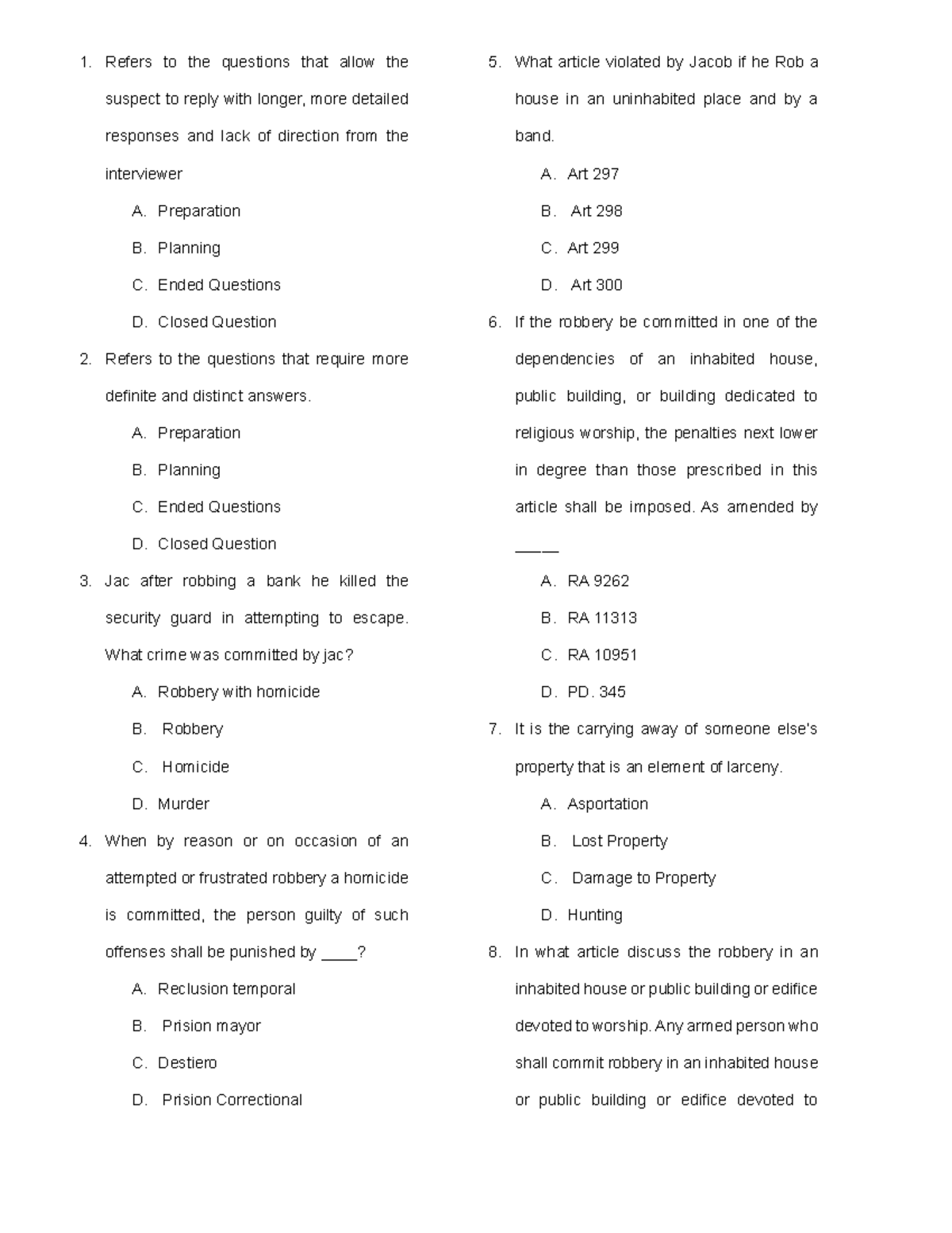 Ramirez-CDI3-2 - Question and Answer in Special Crime Investigation ...