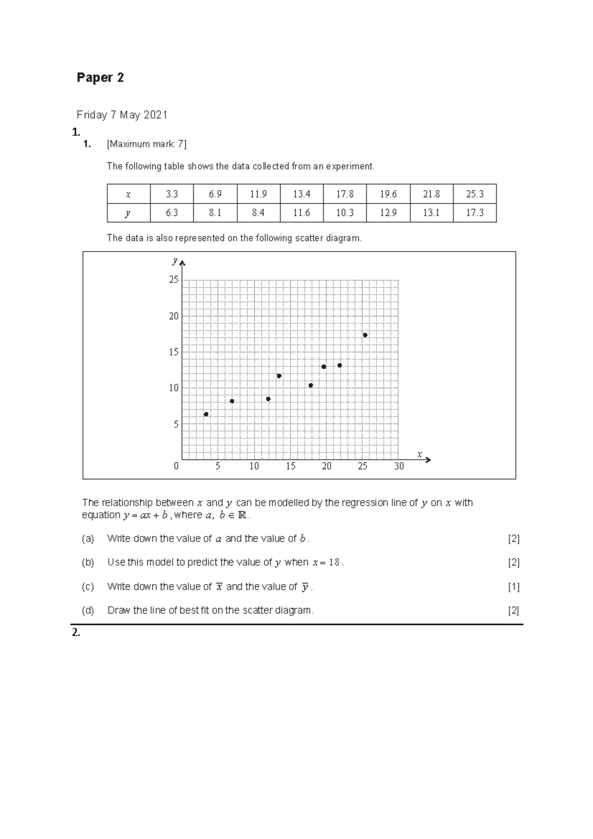 Toddle-AA p2 prob 21 - 1. 2. Candidate session number © International ...