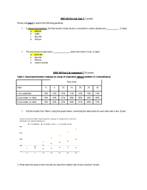 BMS 103 lab report 3 - BMS 103 Pre-Lab Quiz 3 (5 points) Read Unit 4 and circle/highlight the ...