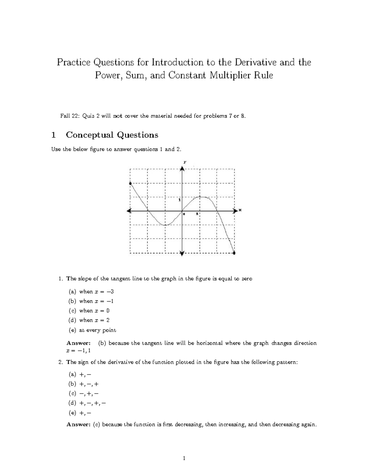 Practice Q Intro to Derivaitives Key - Practice Questions for ...