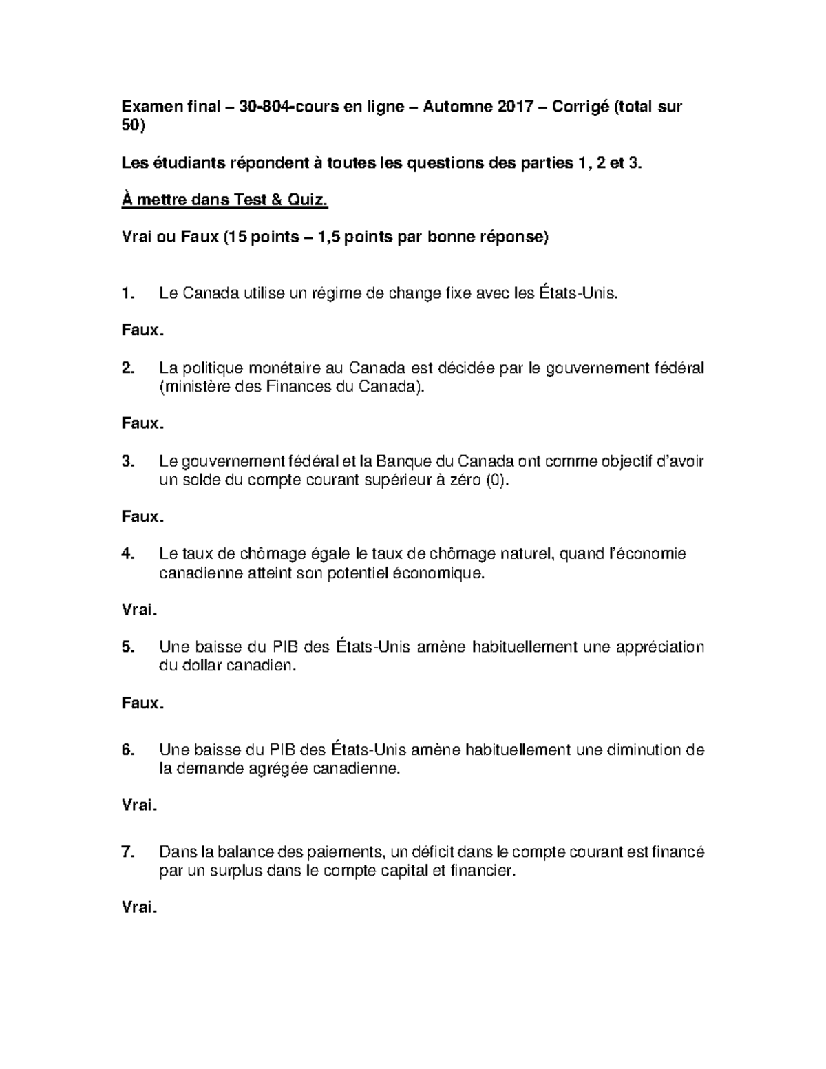 30-804-16W- Examen final-A17 version finale-corrigé - Examen final – 30 ...