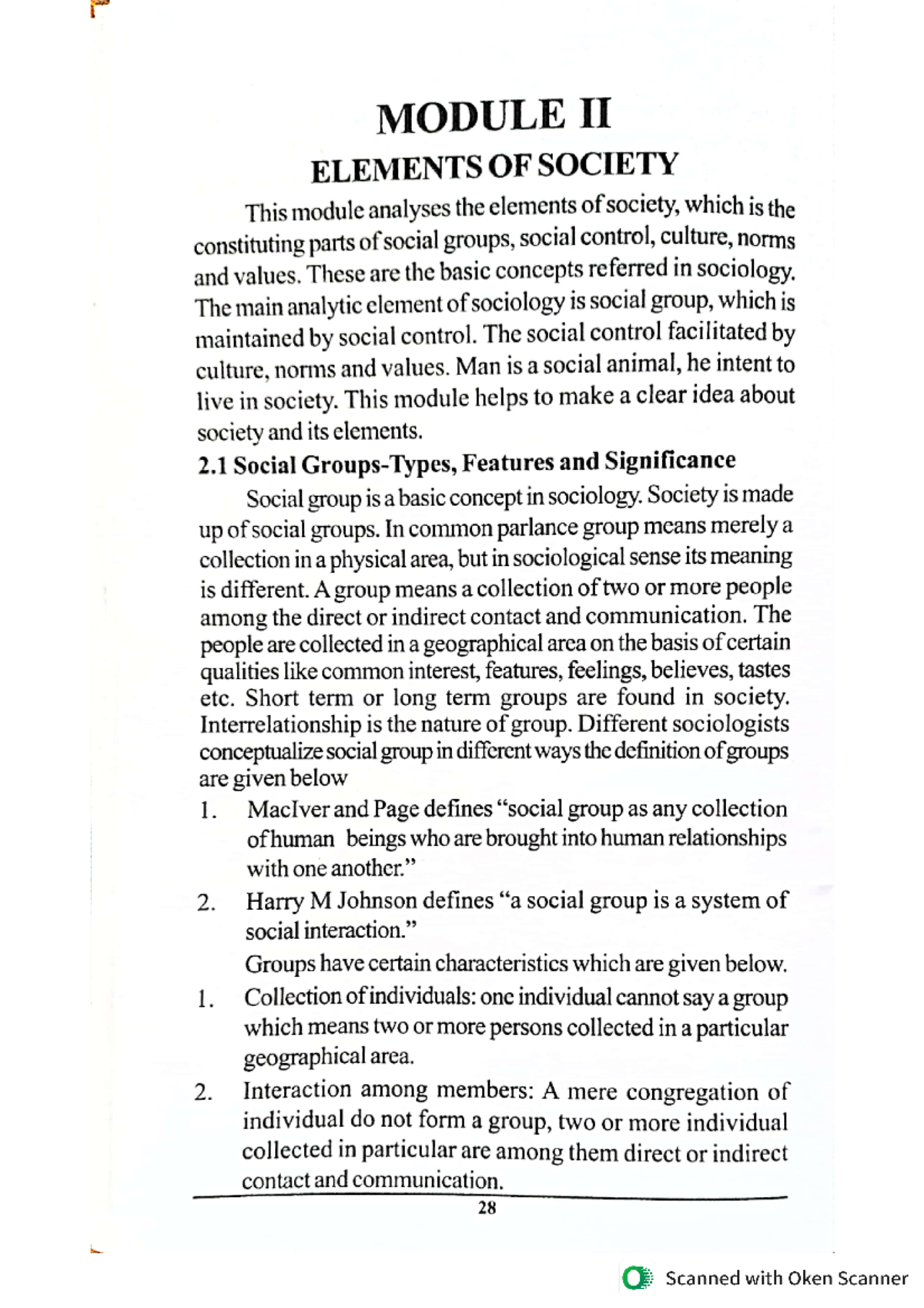 Elements of society and social groups types, features and significance ...