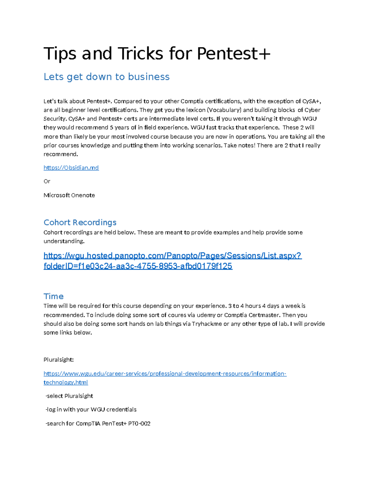 Tips and Tricks for Pentest+ - Compared to your other Comptia ...