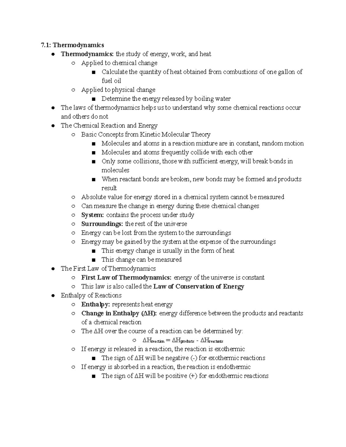 Ch. 7 - Energy, Rate, and Equilibrium - 7: Thermodynamics ...