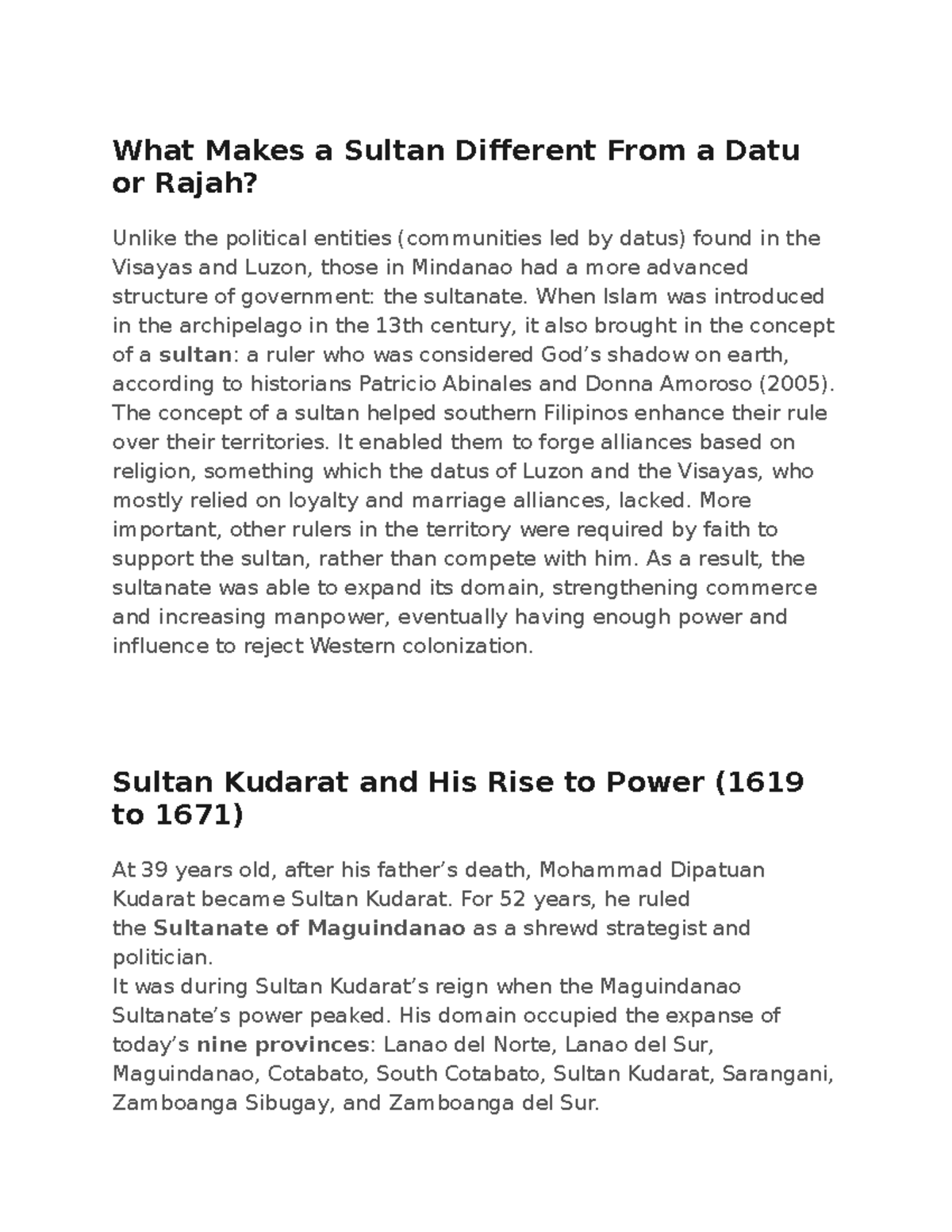 Sulayman Script - What Makes a Sultan Different From a Datu or Rajah ...