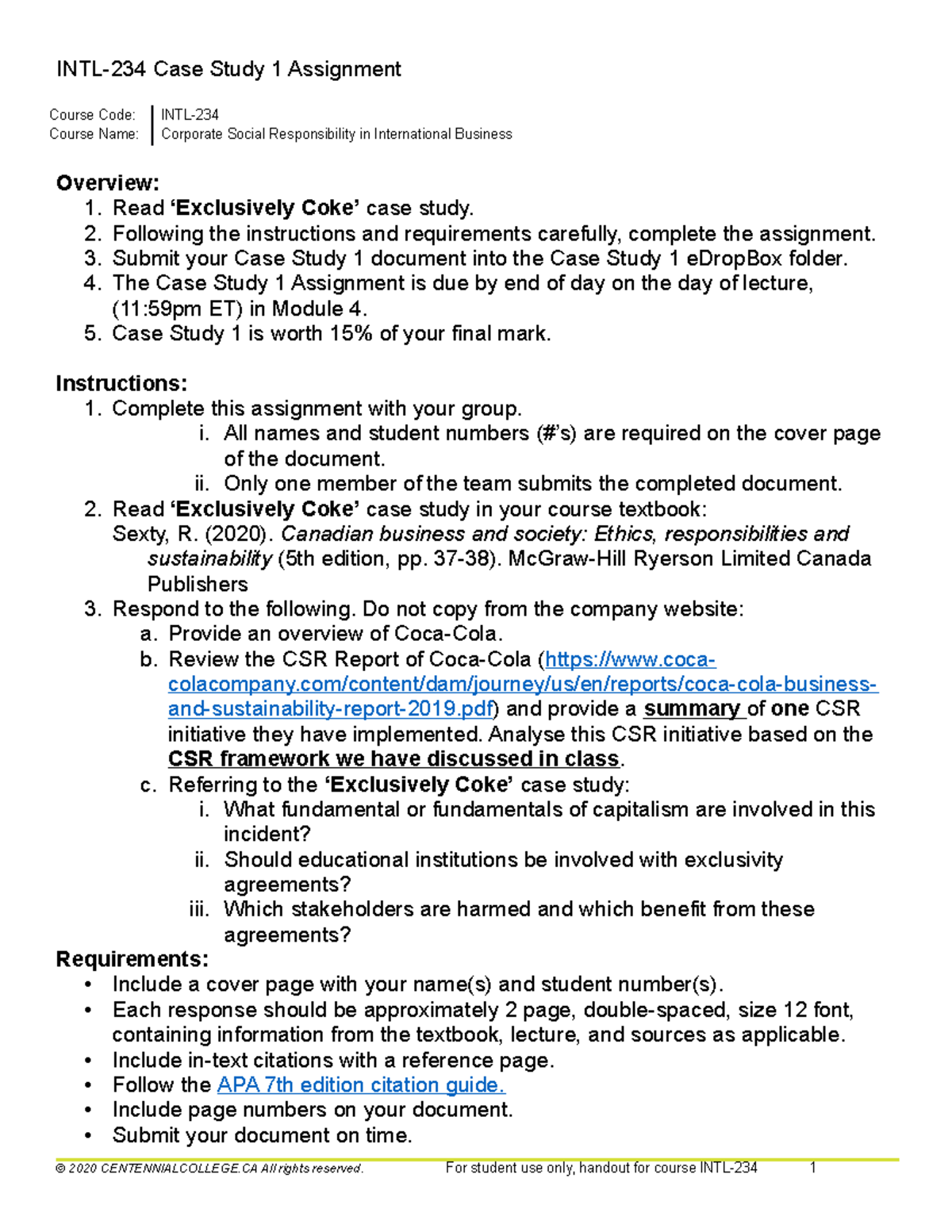 INTL-234 Case Study 1 Assignment (2) - INTL-234 Case Study 1 Assignment ...
