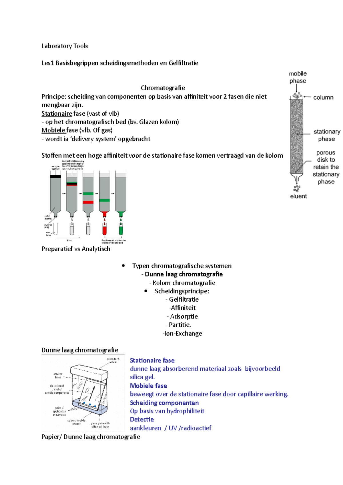 Laboratory Tools - Stationaire fase (vast of vlb) op het ...