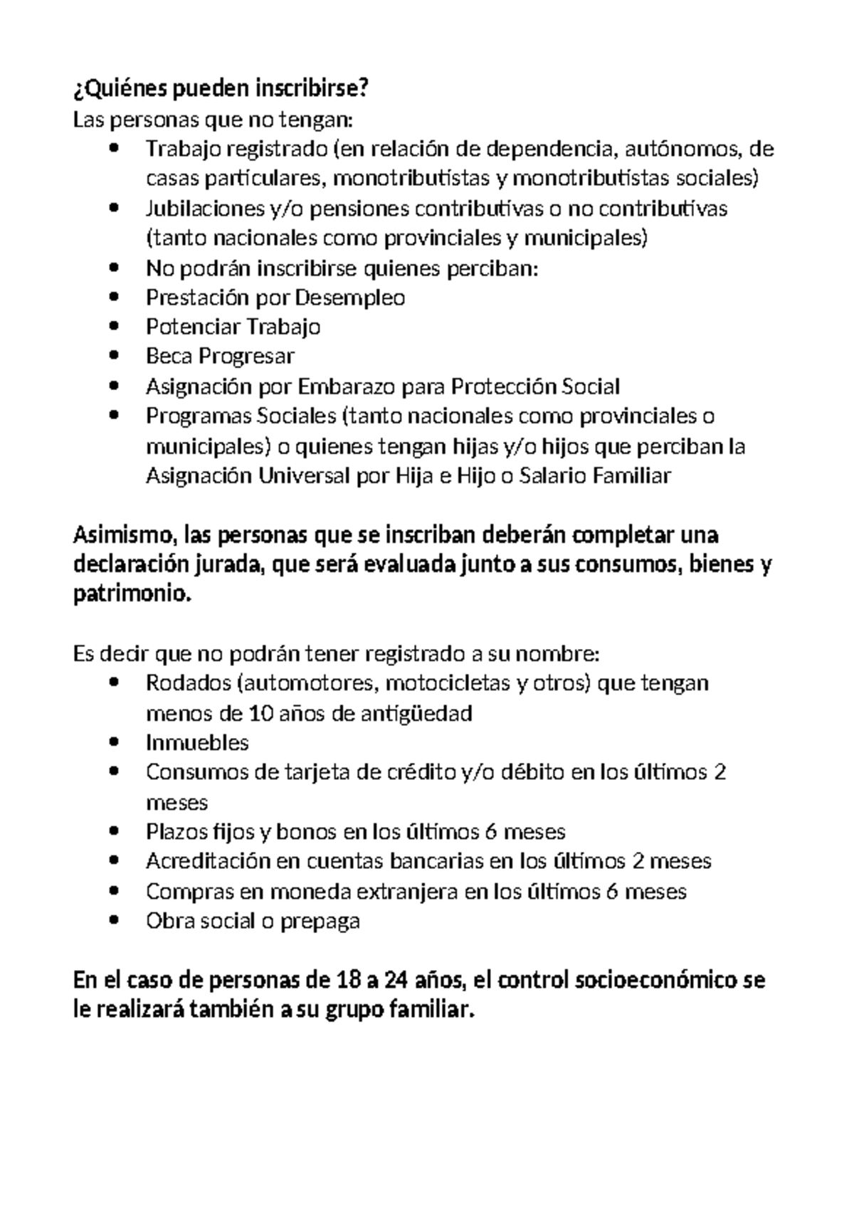 Quiénes pueden inscribirse - ¿Quiénes pueden inscribirse? Las personas ...