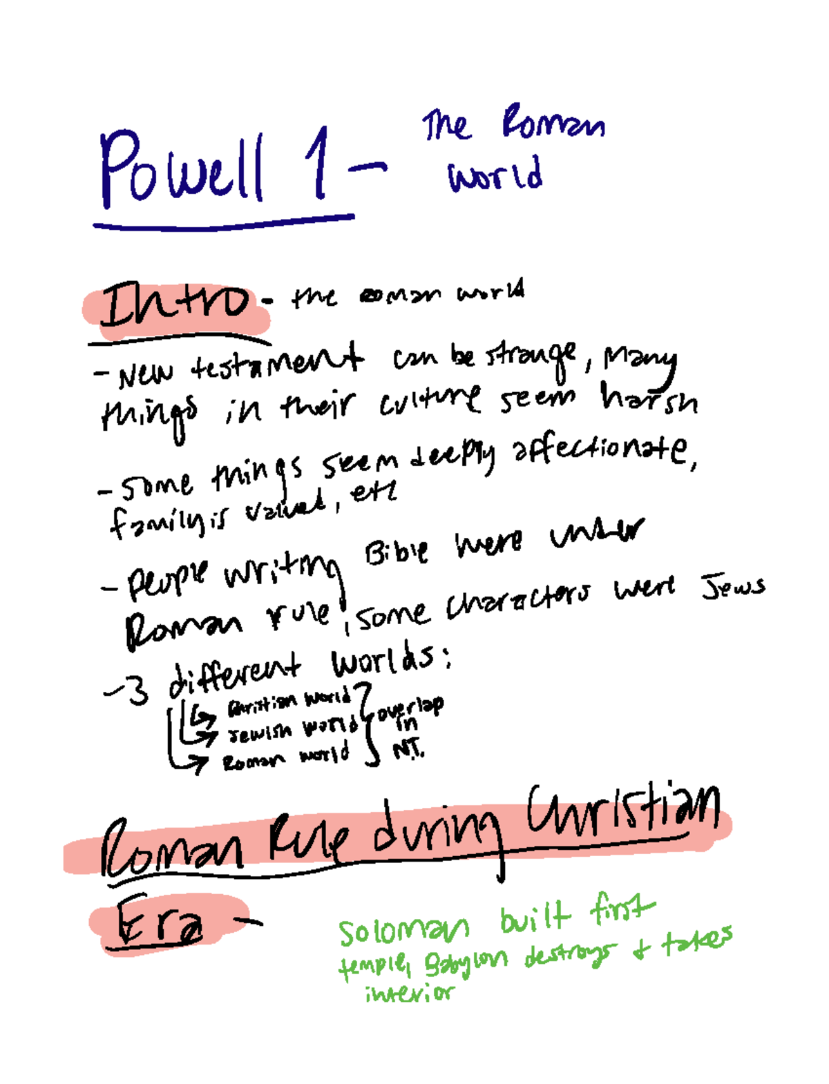 Powell Chapter 1 - The Roman Powell world Intro the roman world ...