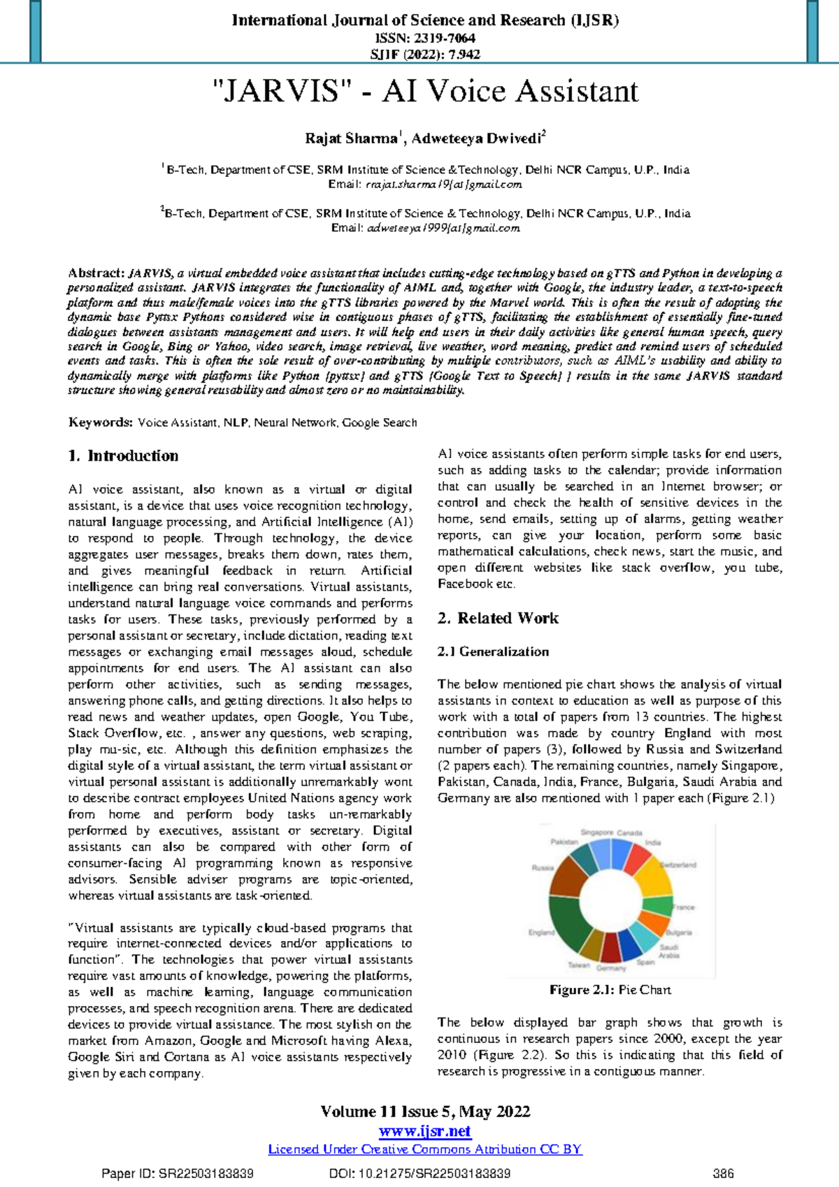 SR22503183839 - research paper - ISSN: 2319- SJIF (2022): 7. Volume 11 ...