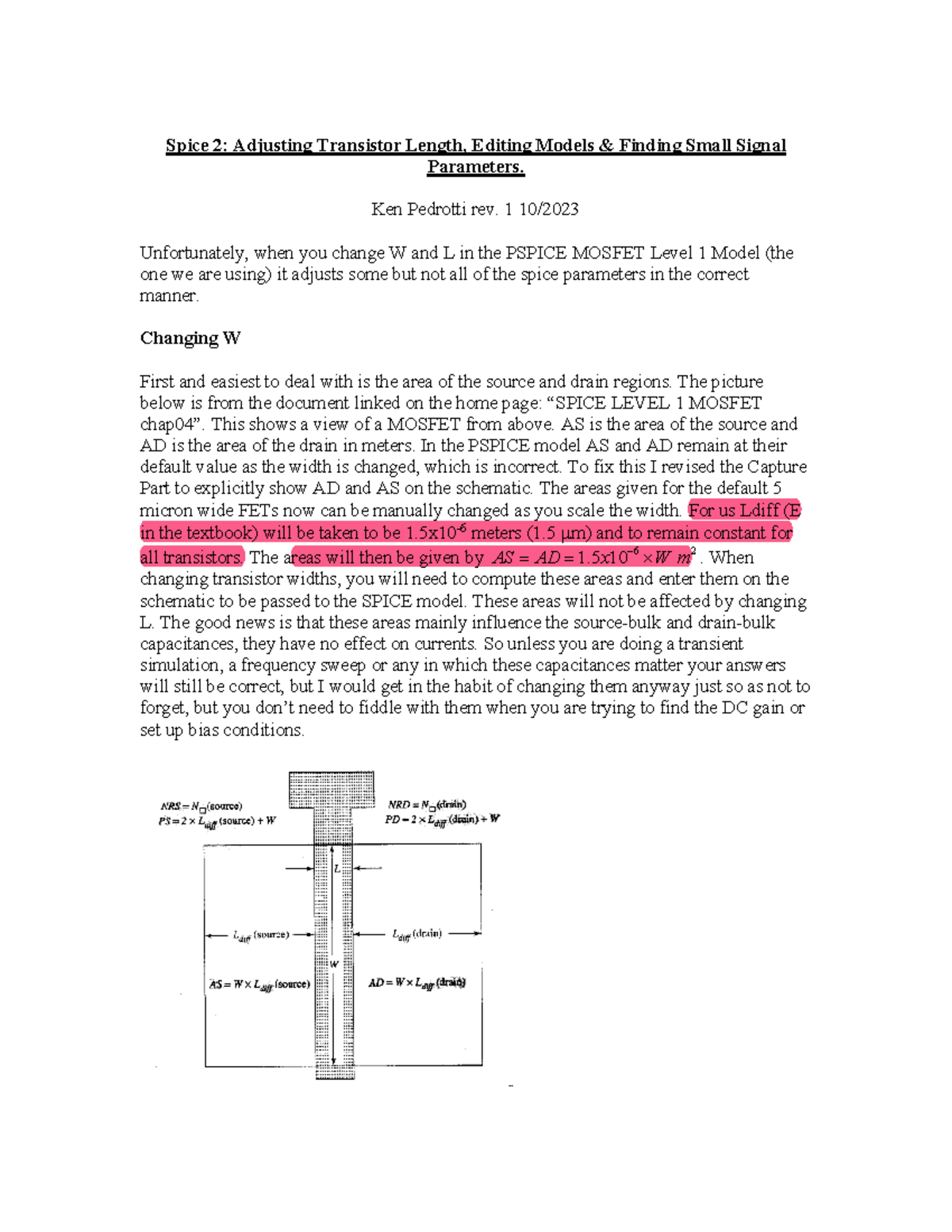 EE221 172 Pspice 2 rev1 - Simulation 2 - Spice 2: Adjusting Transistor ...