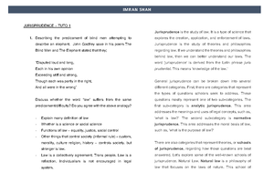 HLA Hart - Juris 1 - Law & morality assignment - HLA Hart - Devlin Lord ...