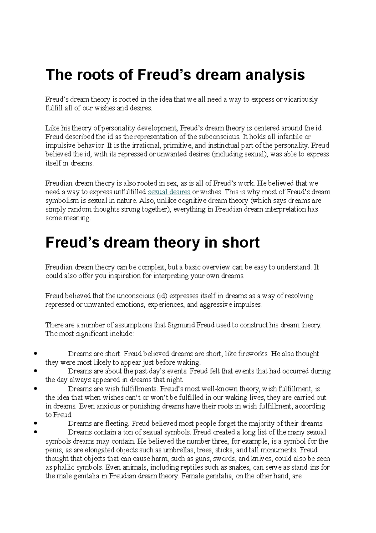 Freud theories - psychosexual theory iceberg model - The roots of Freud ...