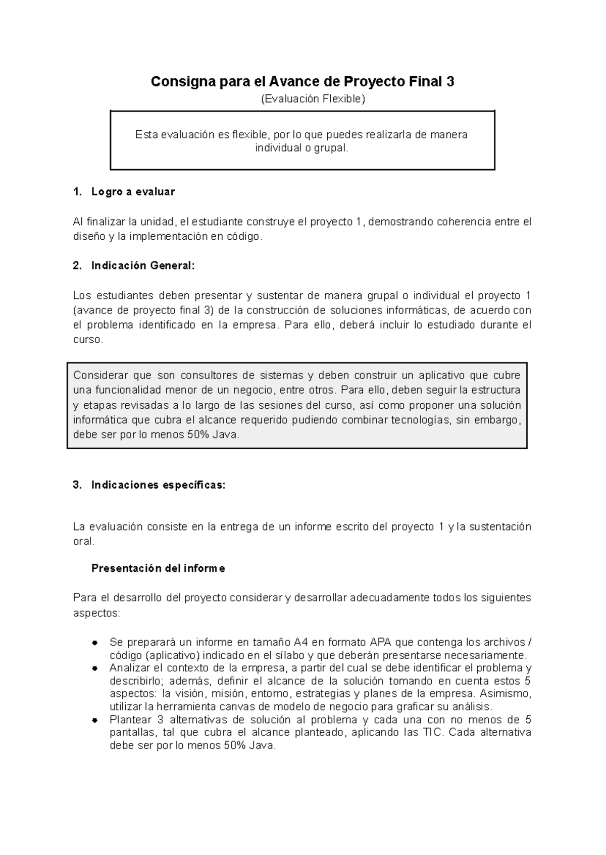 GC SI53 Consigna APF 3 23C2A V3 - Consigna para el Avance de Proyecto Final 3 (Evaluación ...