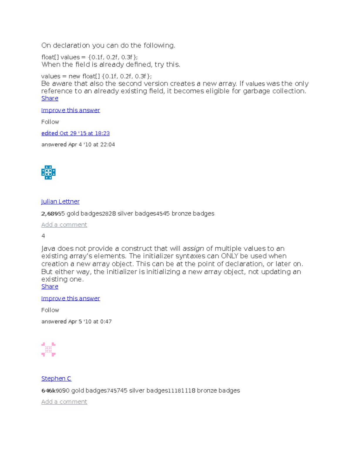 Arrays and strings together to make the java programming - On ...