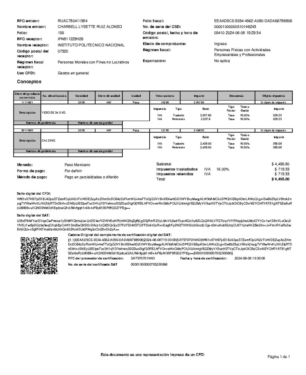 155 eeaad 9c5-3534-4562-a090-dada667b6906 - Nombre emisor: CHARBELL ...