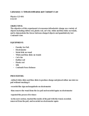 Physics Lab 123 lab 6 - Lab 6: Magnetism Kayla Jackson Angel ...
