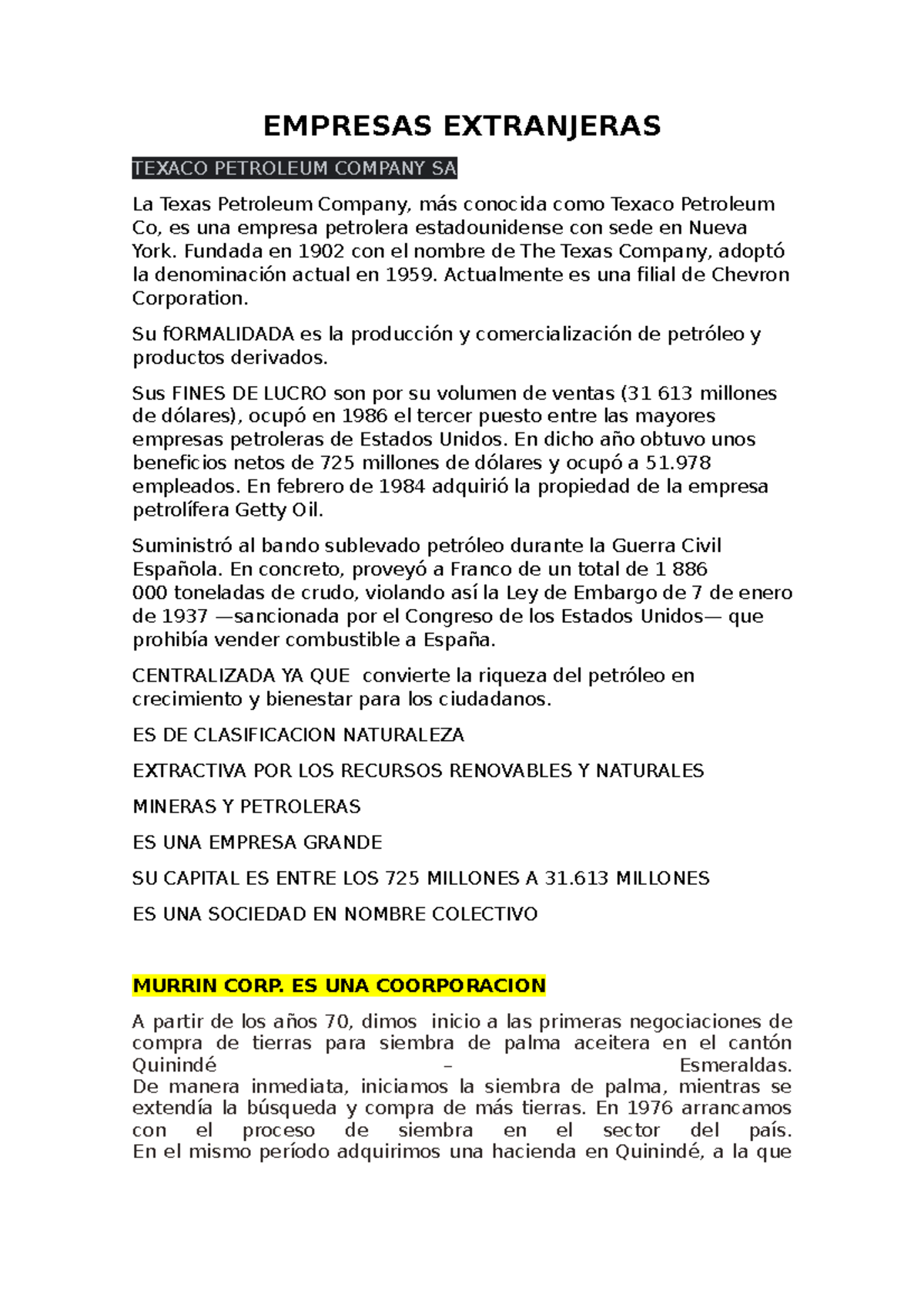 Empresas Extranjeras - Remunes de administracion - EMPRESAS EXTRANJERAS ...
