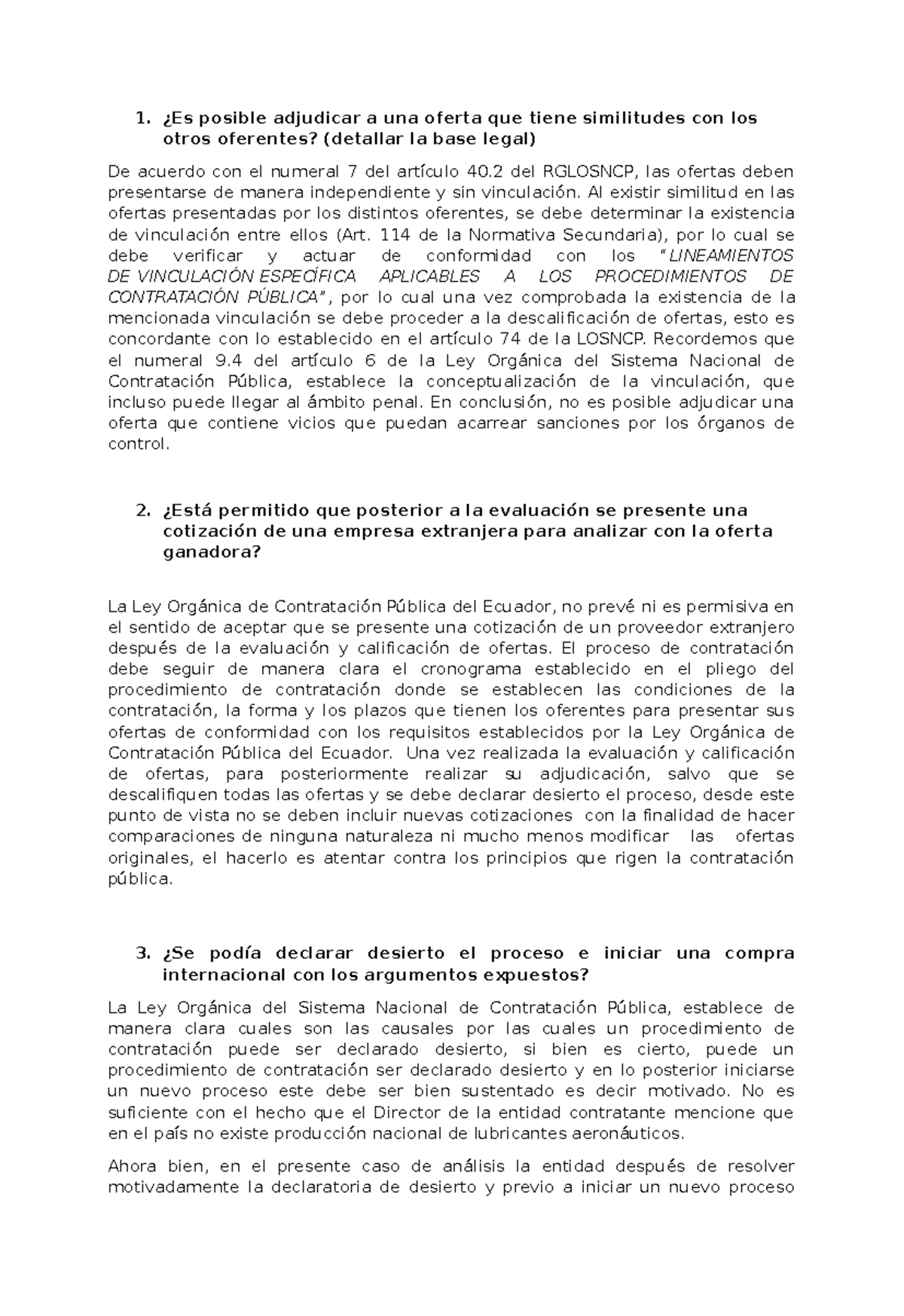 Ejercicio Práctico M3S2 - ¿Es posible adjudicar a una oferta que tiene ...