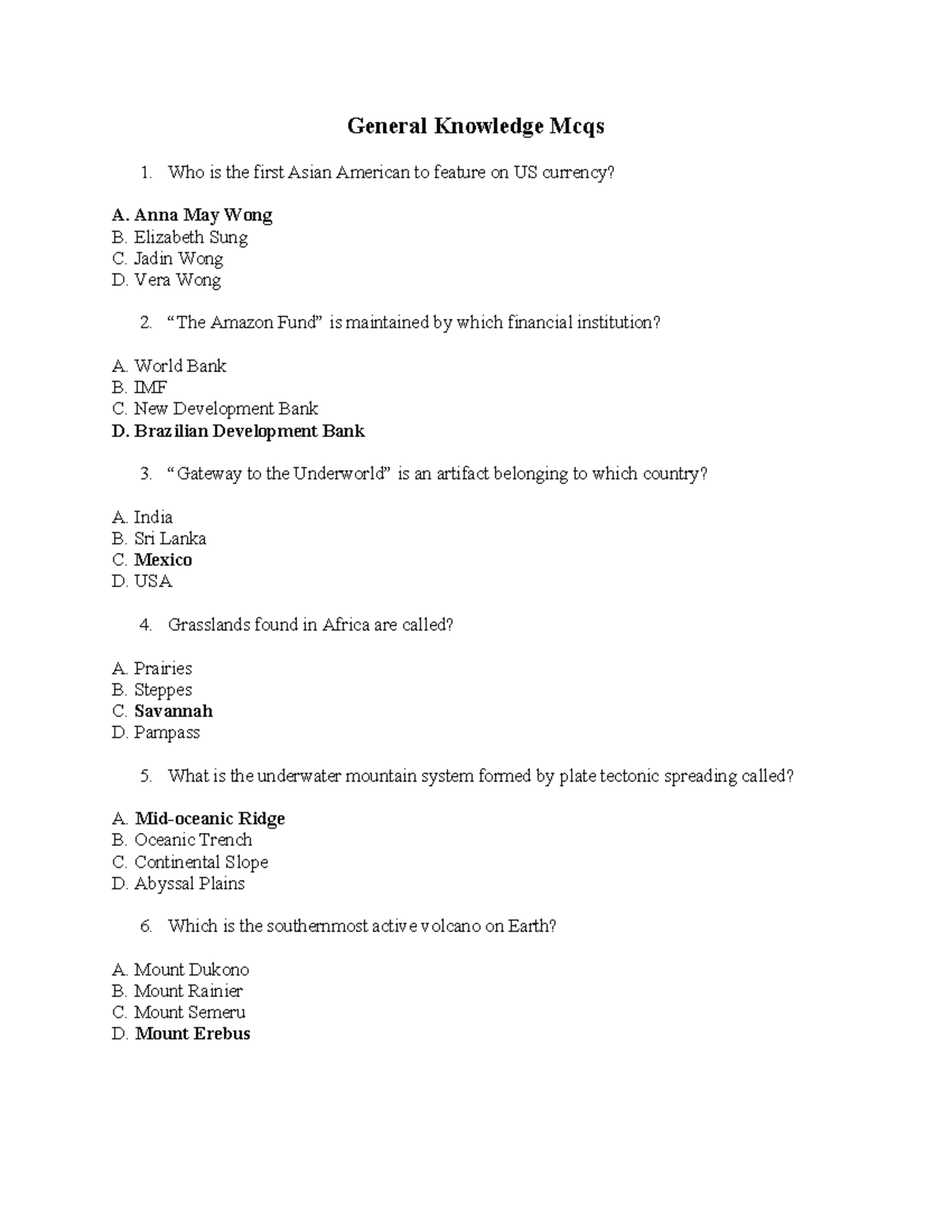 General Knowledge Mcqs - 1 - General Knowledge Mcqs Who is the first Asian American to feature ...