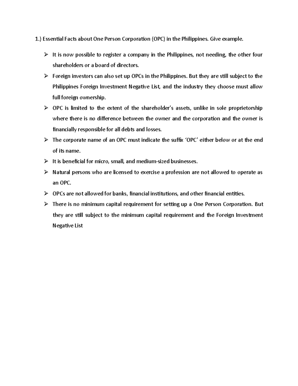 OCP - It is about one corporation - 1.) Essential Facts about One ...