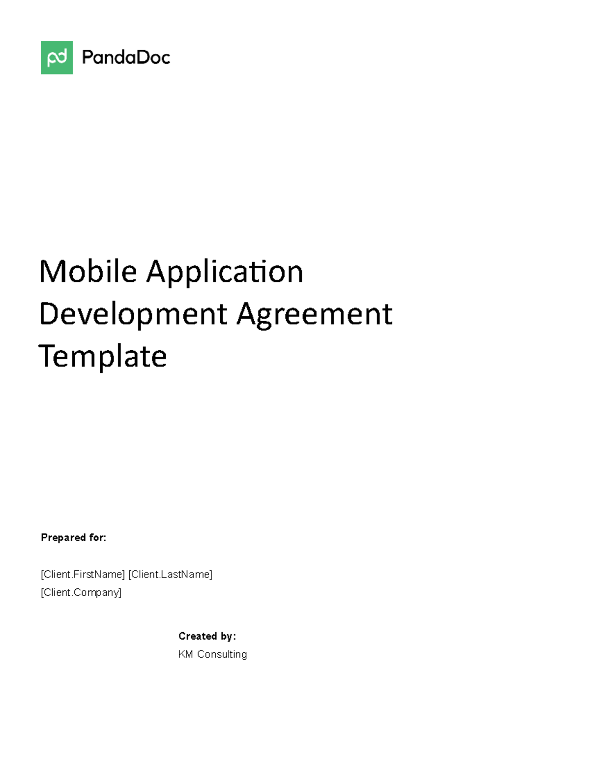 Mobile Application Development Agreement Template - Mobile Application ...