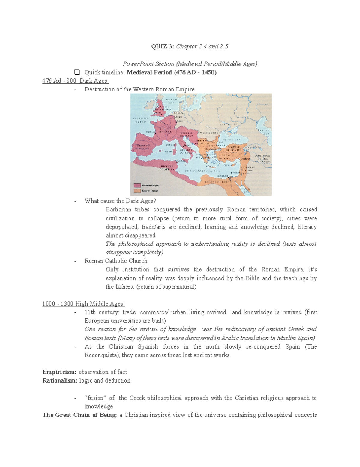 Humanities - Chapter 2.4 and 2 - QUIZ 3: Chapter 2 and 2. PowerPoint ...