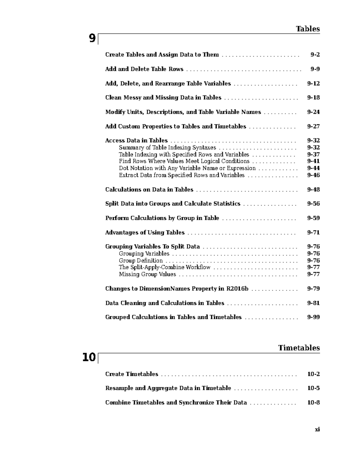 Matlab prog-2 - Tables Valid Combinations of Unlike Classes 16- Using Objects 17 Copying Objects ...