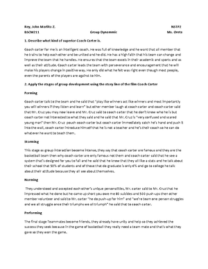 01Essay - xjih - Rey, John Marlito BSCM Paraisong Salat What is your ...