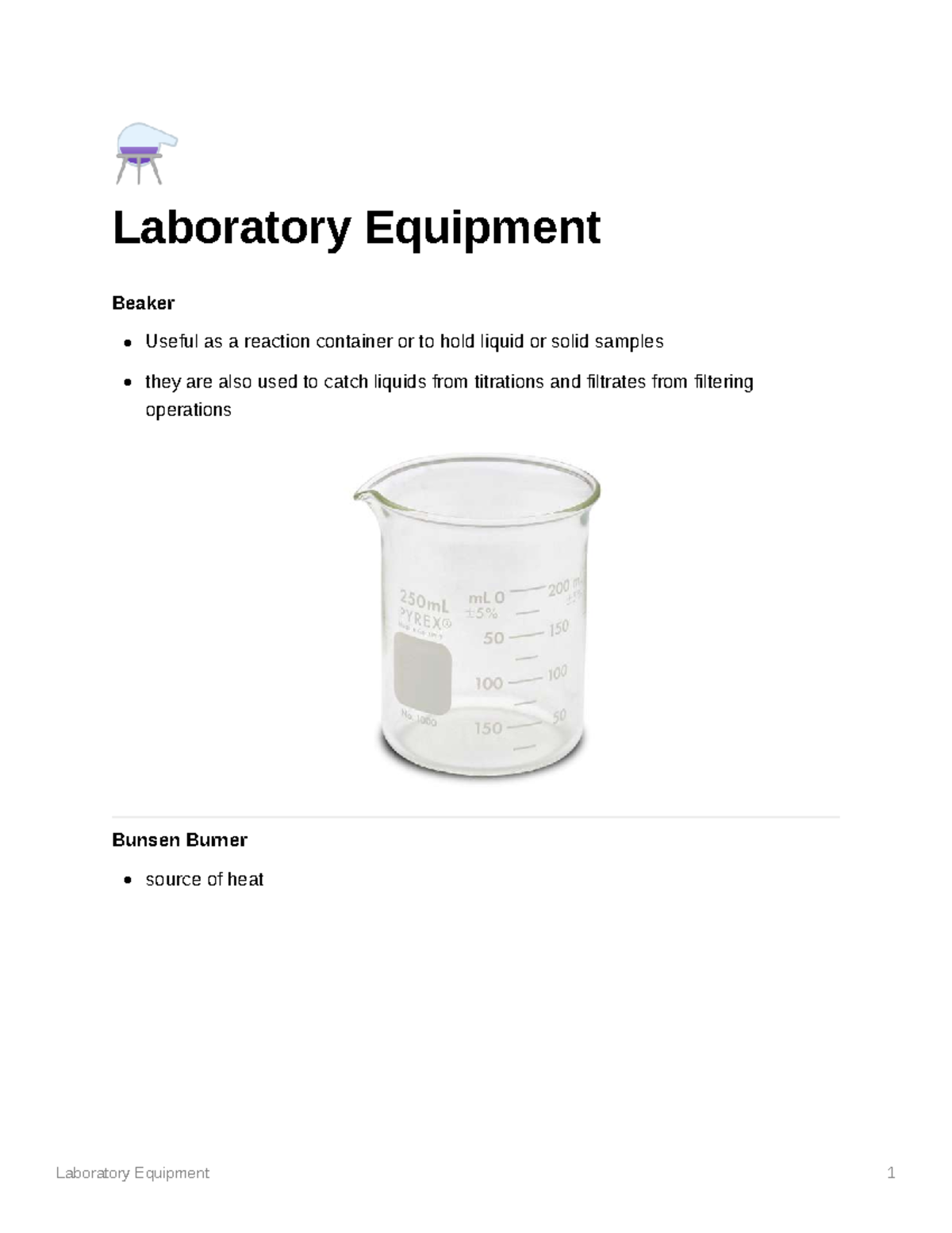 [Module] Laboratory Equipment - ⚗ Laboratory Equipment Beaker Useful as ...