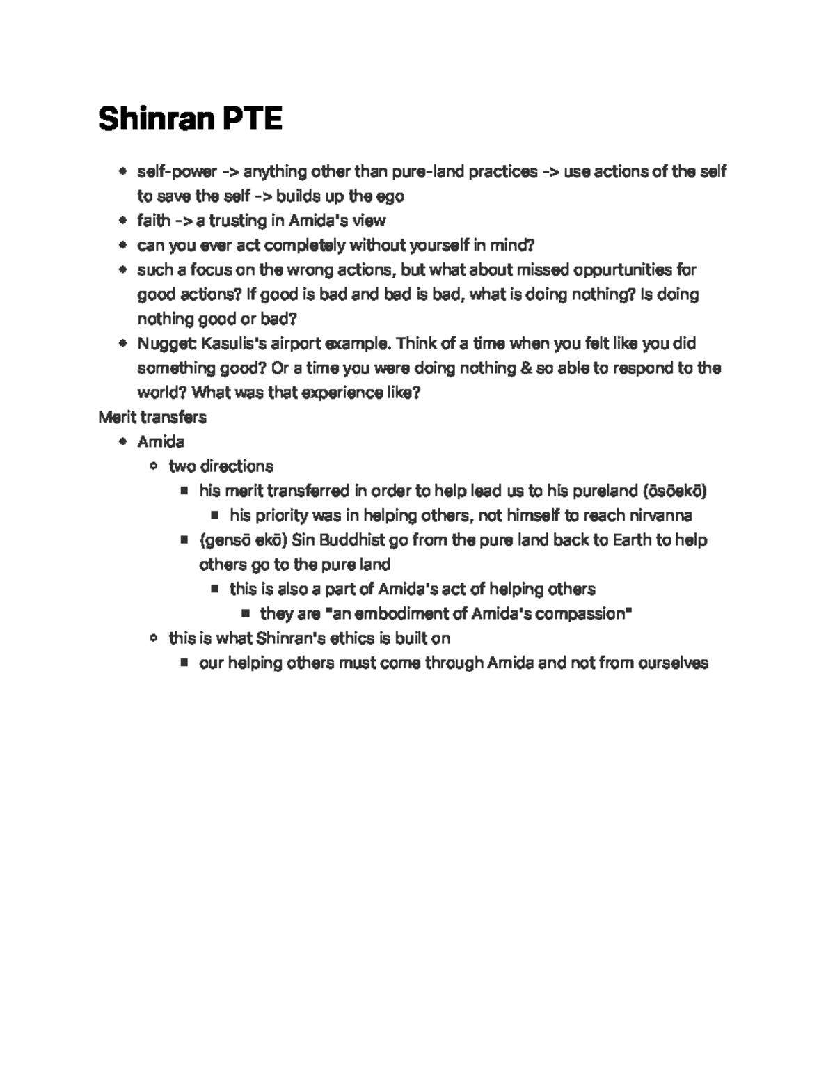 Shinran PTE - S h i n ra n P T E Merit transfers self-power -> anything ...