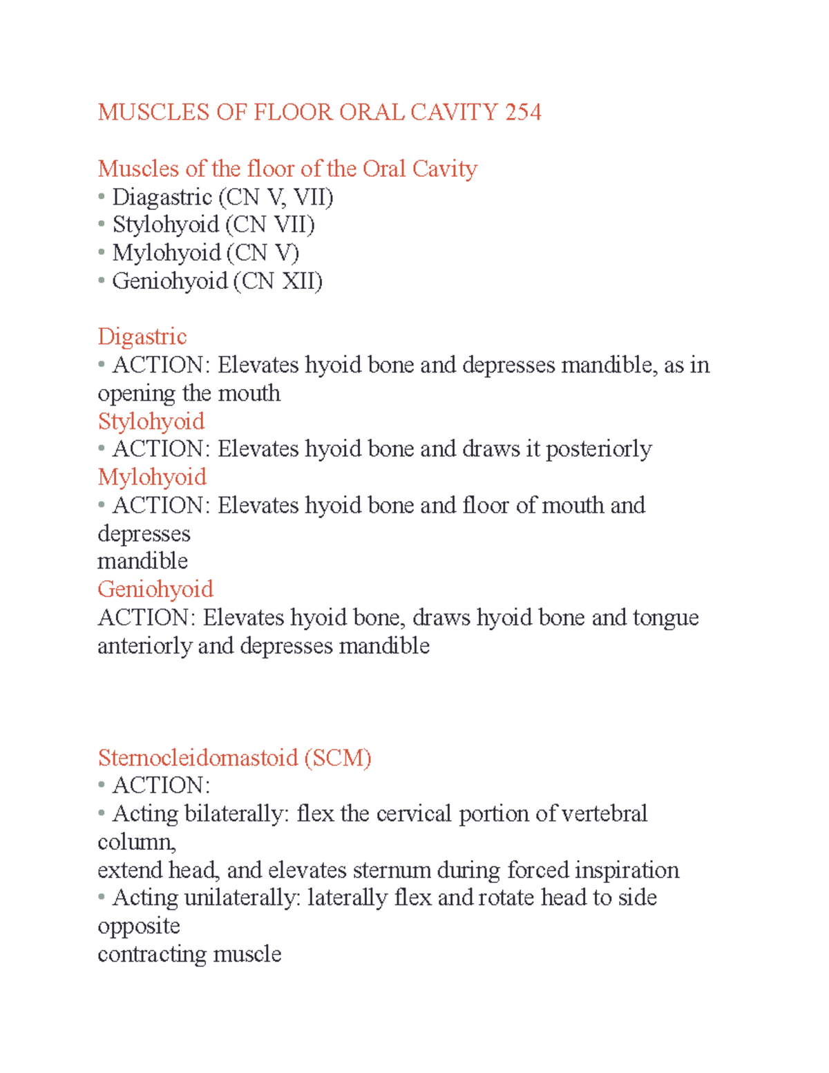 Muscles OF Floor ORAL Cavity 254 - MUSCLES OF FLOOR ORAL CAVITY 254 ...