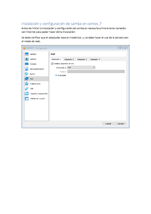 Instalación y configuración de samba en centos 7 - Ingresamos a nuestro servidor Y en la consola ...