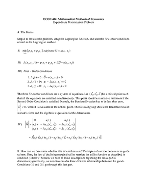 Interpreting Cross Partials - ECON 404: Mathematical Methods of ...