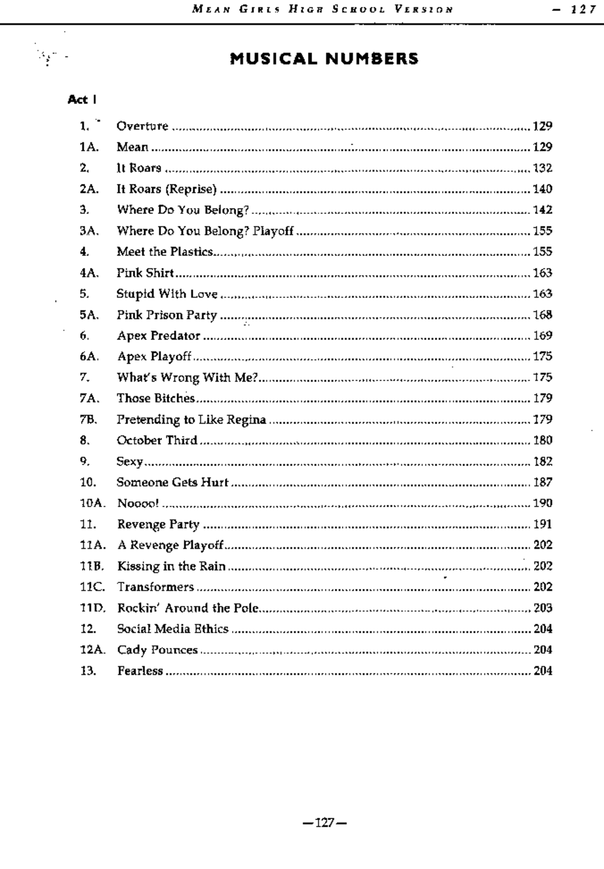 Mean Girls Libretto - MT4150 - Studocu